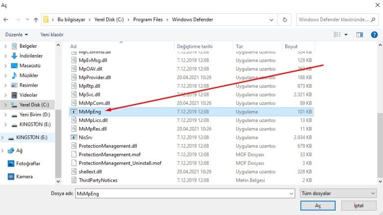 Antimalware Service Executable / MsMpEng.exe Nedir