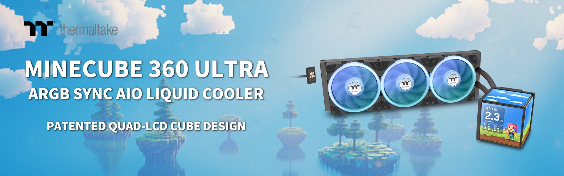 Thermaltake, MINECUBE 360 Ultra ARGB Sync AIO Sıvı Soğutucuyu Duyurdu